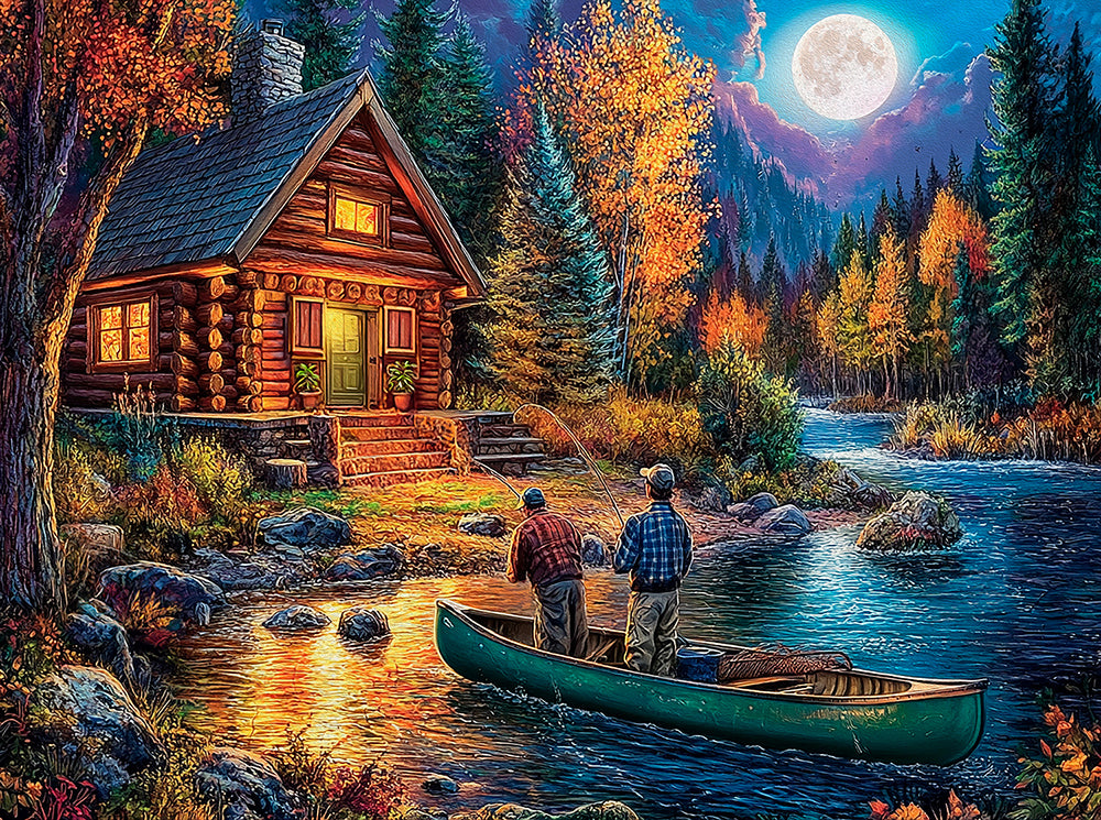 Night Fishing Jigsaw Puzzle – Mary Maxim Ltd