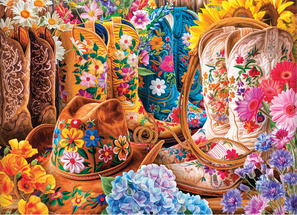 Cowgirl Boots Jigsaw Puzzle – Mary Maxim Ltd