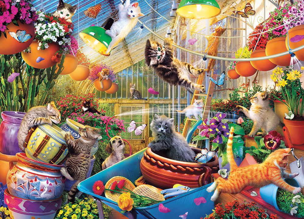 Greenhouse Gone Wild Jigsaw Puzzle – Mary Maxim Ltd