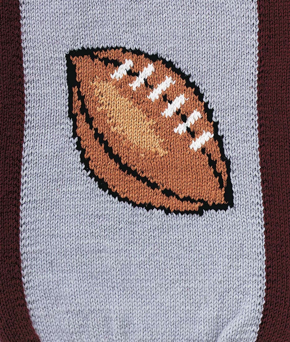 Football Pullover Pattern – Mary Maxim Ltd