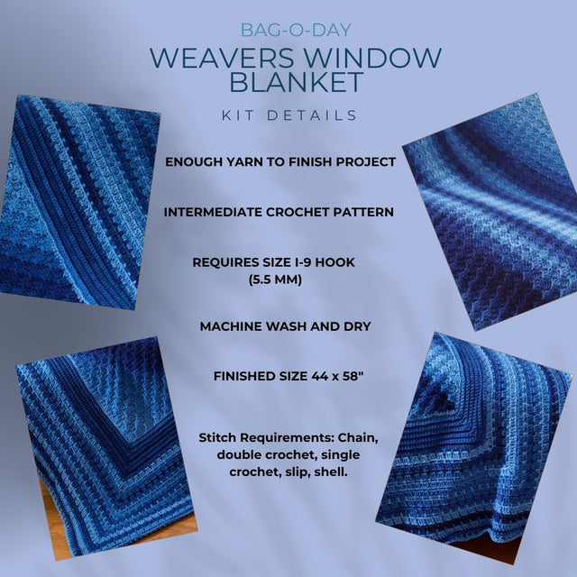 Weavers Window Blanket – Mary Maxim Ltd