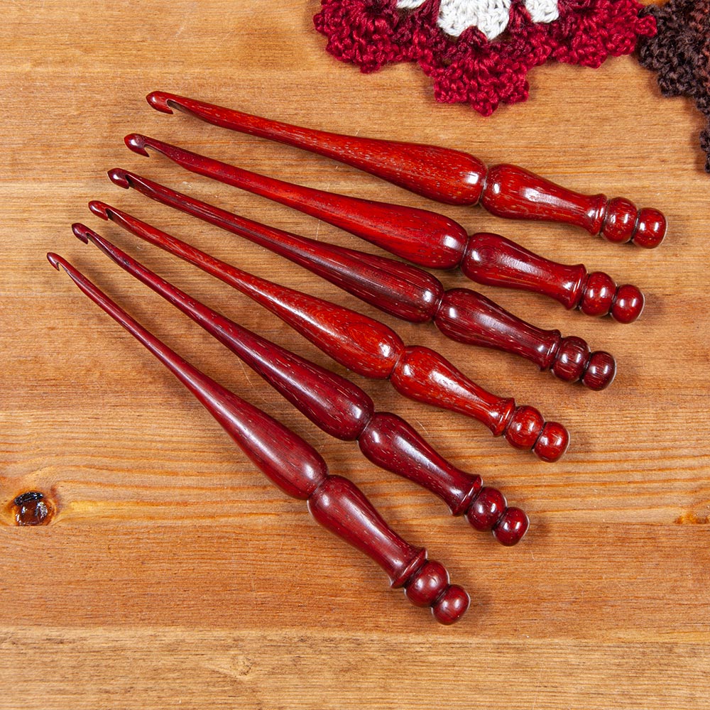 Padauk Wood Crochet Hooks – Mary Maxim Ltd