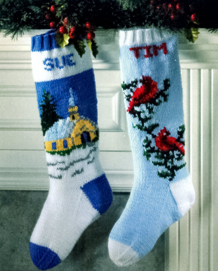 Cardinal Stocking Pattern – Mary Maxim Ltd
