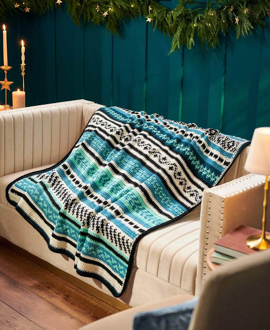 Free Deep Reflection Blanket Pattern – Mary Maxim Ltd