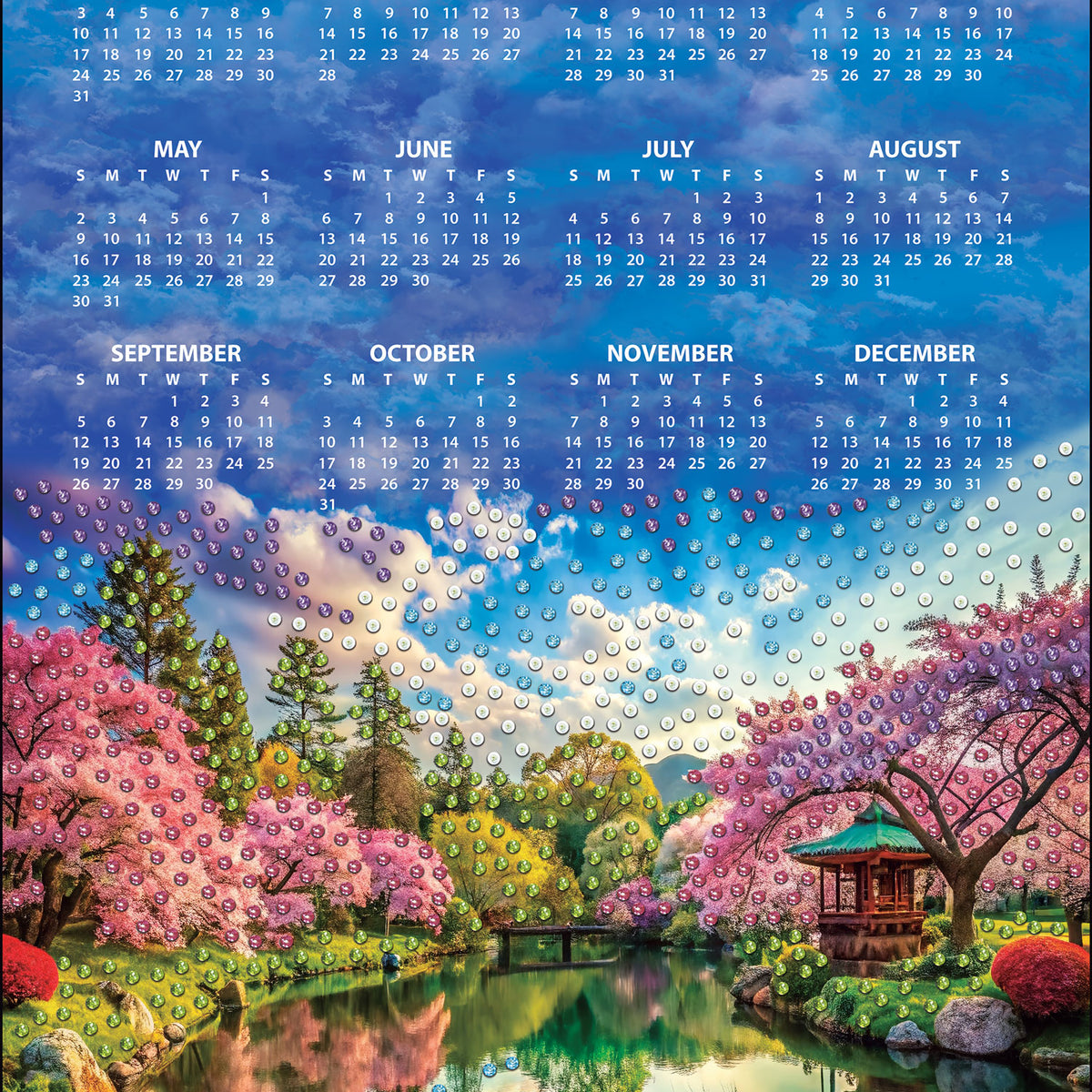 Cherry Blossoms 2027 Felt Sequin Calendar – Mary Maxim Ltd