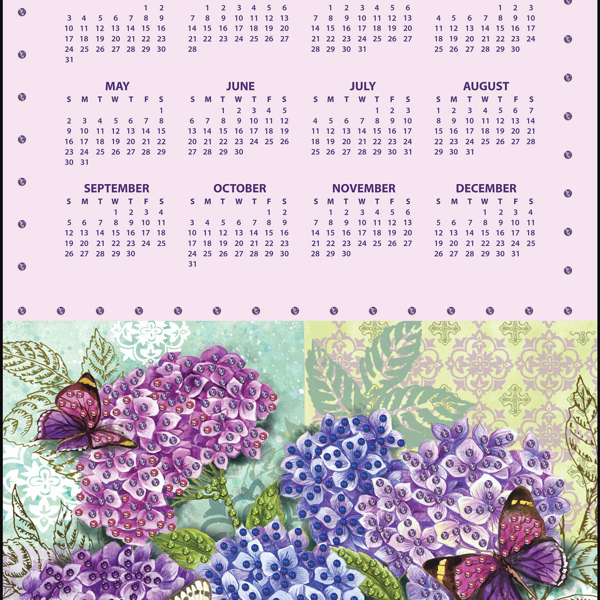 Hydrangea 2027 Felt Sequin Calendar – Mary Maxim Ltd