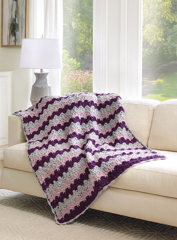Blooming Waves Afghan – Mary Maxim Ltd
