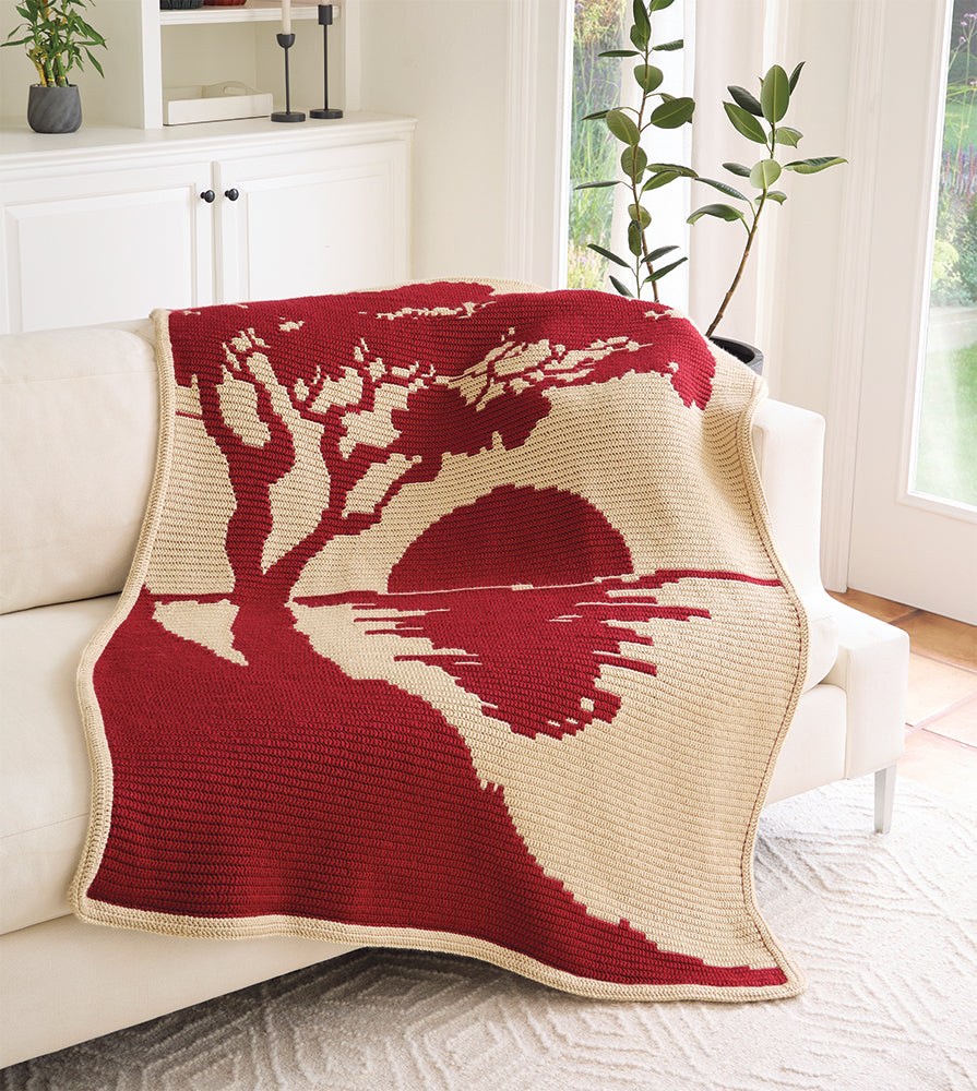 Sunrise Sunset Blanket – Mary Maxim Ltd
