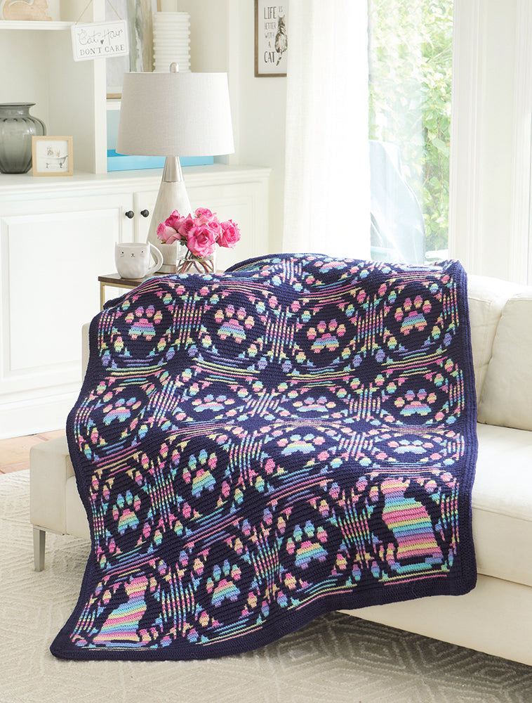 Witty Kitty Afghan – Mary Maxim Ltd
