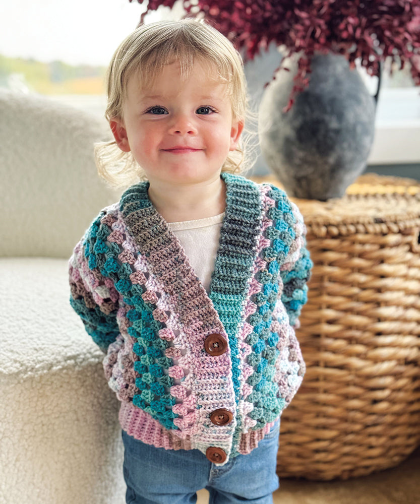 Children's Cascade Cardigan – Mary Maxim Ltd