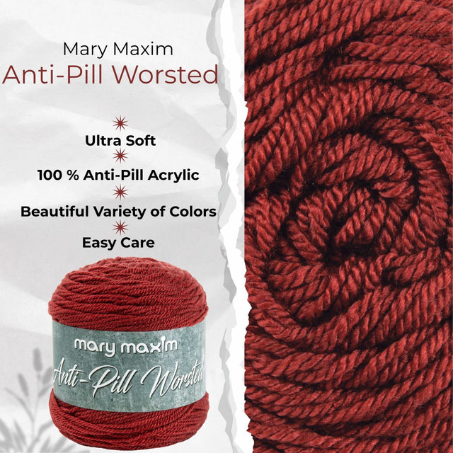 Mary Maxim Anti-Pilling Worsted Yarn – Mary Maxim Ltd