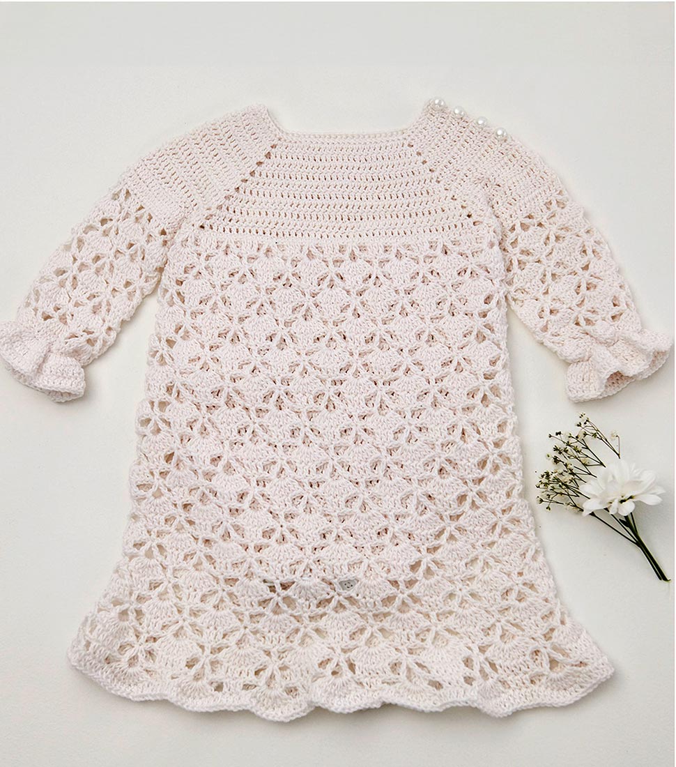 Free Lace Christening Dress Pattern – Mary Maxim Ltd