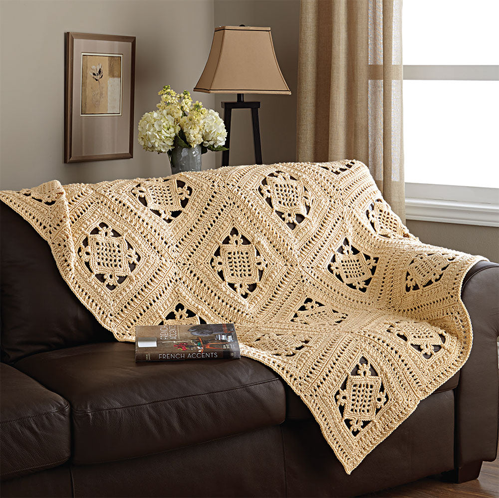 Free Counterpoint Throw Pattern – Mary Maxim Ltd