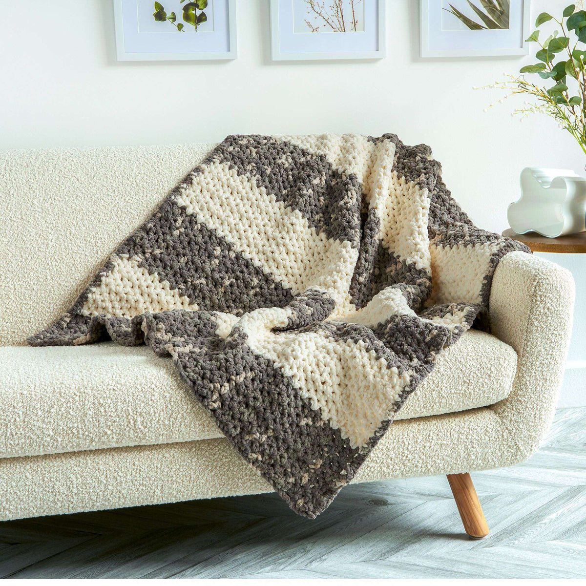 Free Relaxing V Stitch Crochet Blanket Pattern – Mary Maxim Ltd