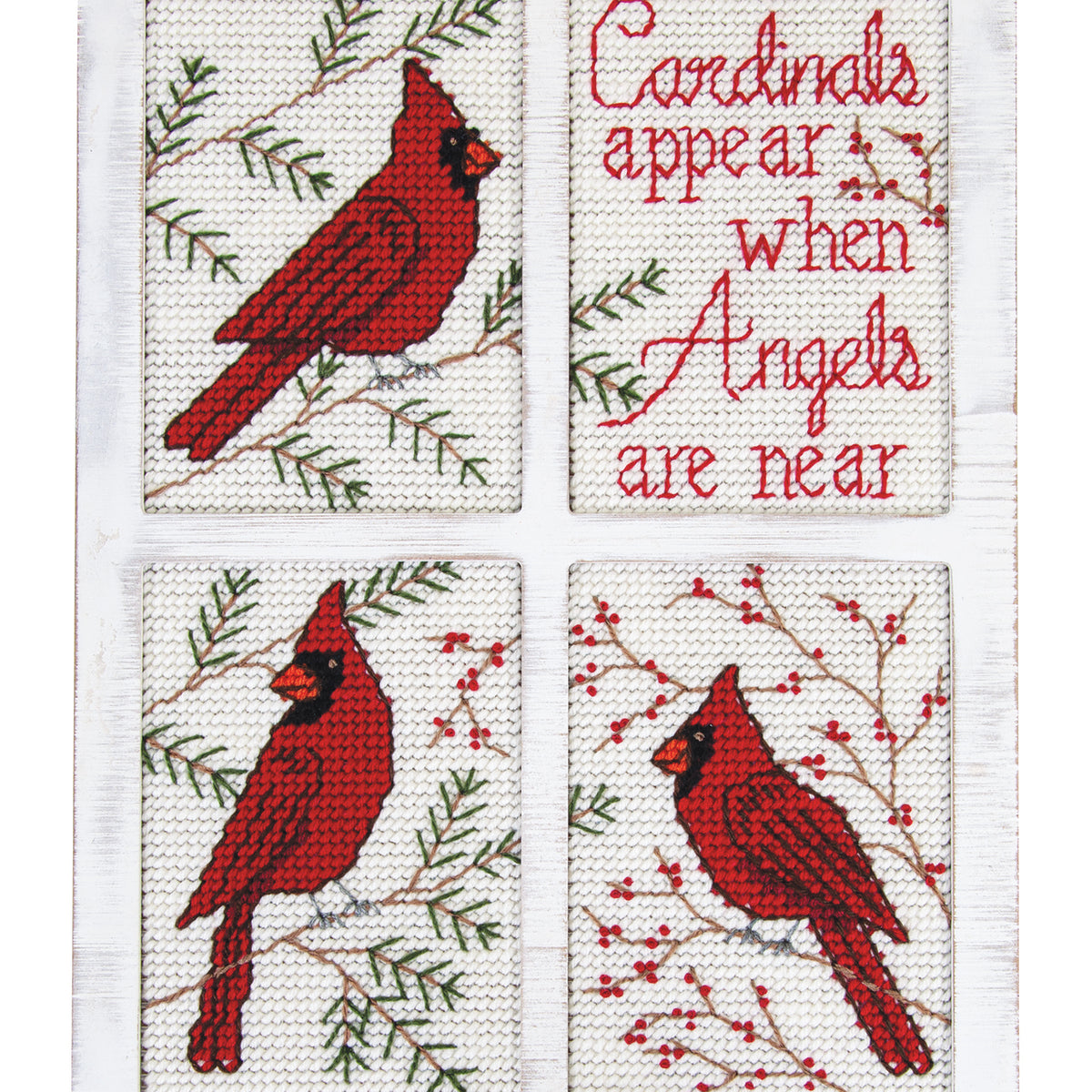 Cardinal Window Frame Plastic Canvas Kit - White Frame – Mary Maxim Ltd