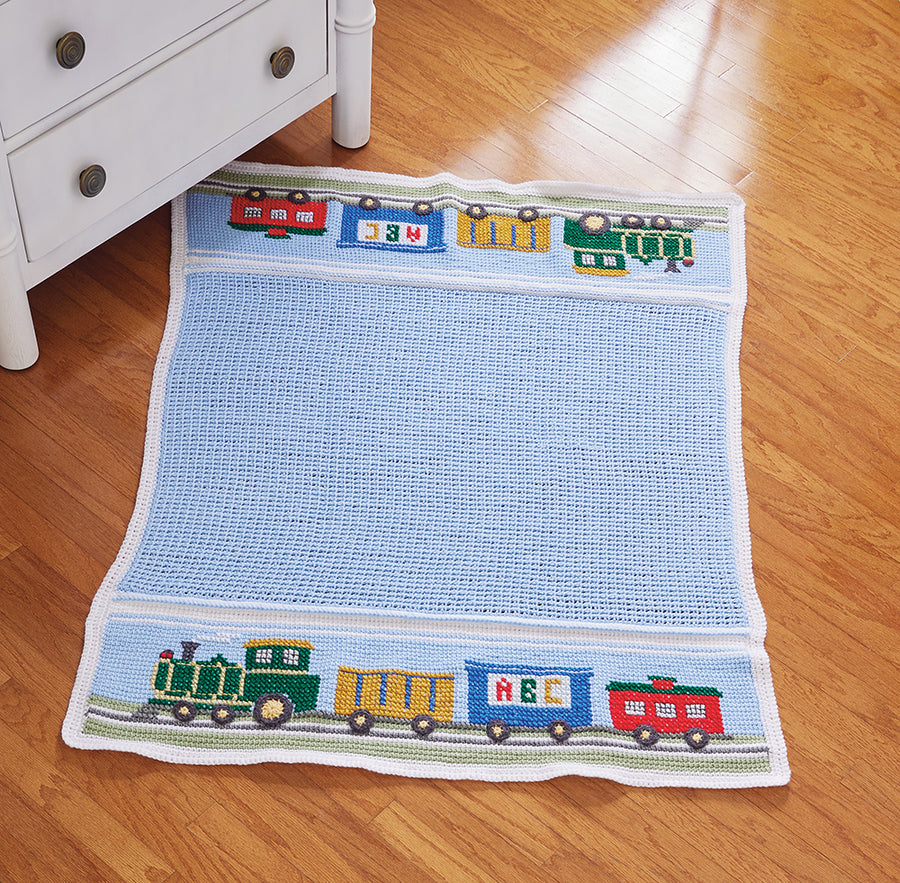 Train Baby Blanket – Mary Maxim Ltd