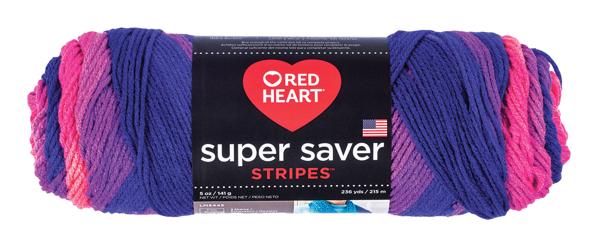 Red Heart Super Saver Yarn (Stripes, Prints, Variegated) – Mary Maxim Ltd