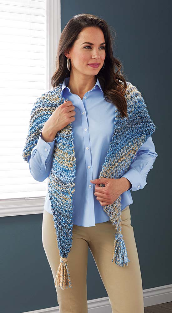 Cozy Marvelous Wrap – Mary Maxim Ltd