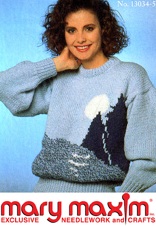 Moonscape Pullover Pattern – Mary Maxim Ltd