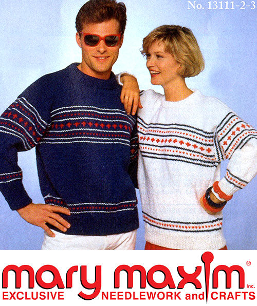 Norwegian Pullover Pattern – Mary Maxim Ltd