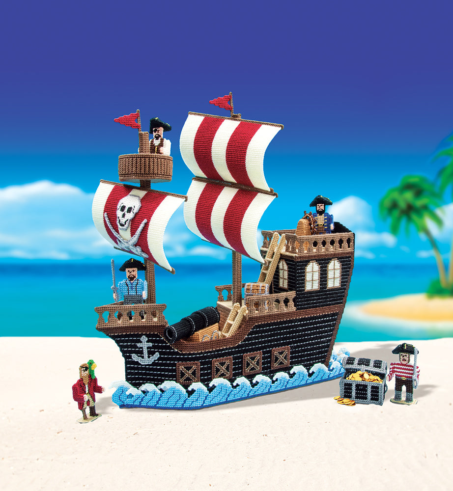 Plastic Canvas Pirate Ship Pattern – Mary Maxim Ltd