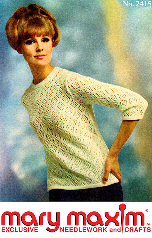 Yvette Sweater Pattern – Mary Maxim Ltd