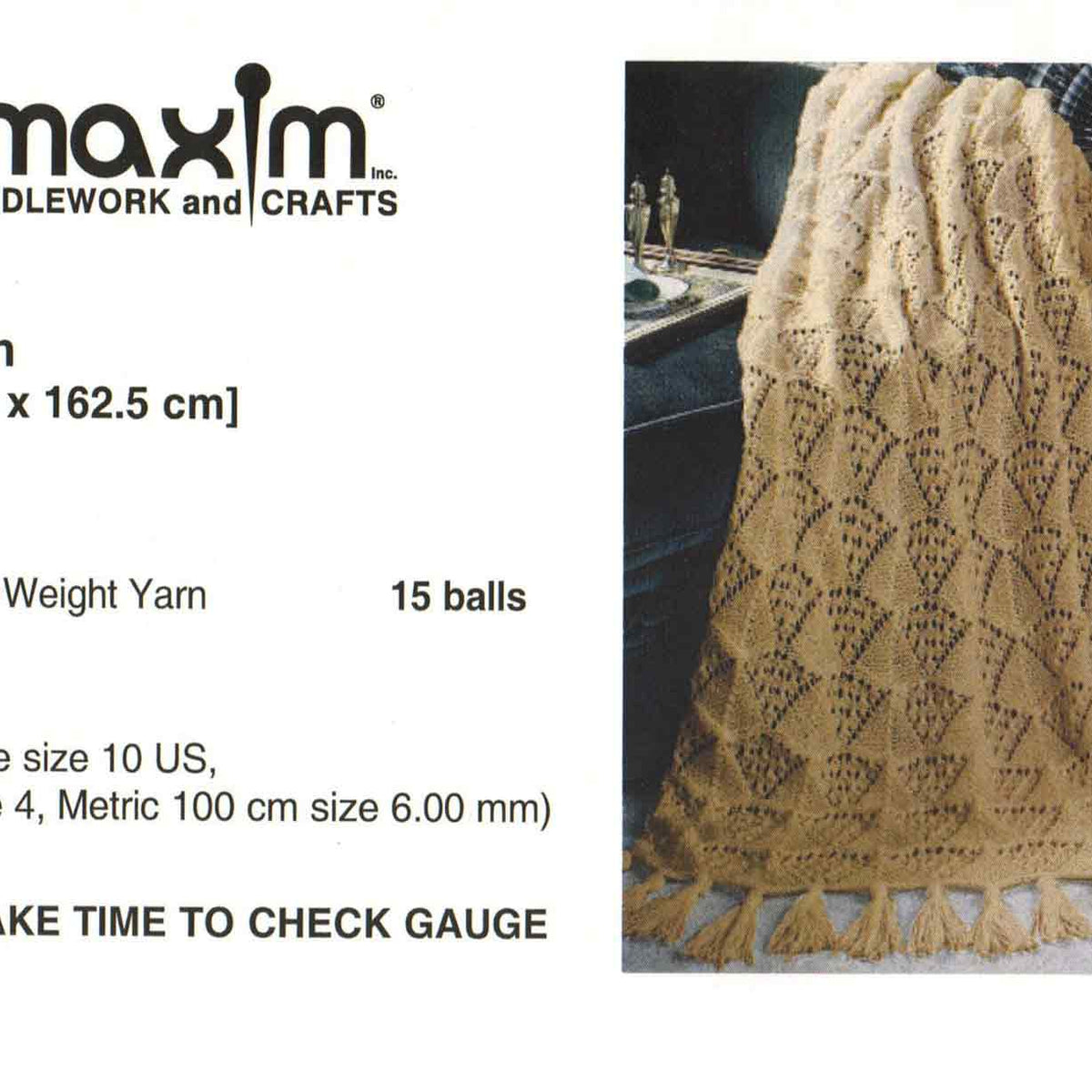 Lace Fans Afghan Pattern – Mary Maxim Ltd