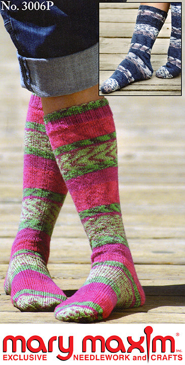Free Basic or Knee Socks Pattern – Mary Maxim Ltd