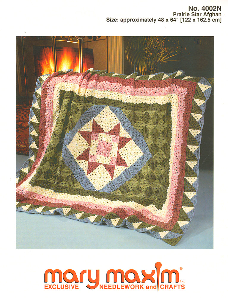 Prairie Star Crochet Pattern Quilt Star Crochet Blanket