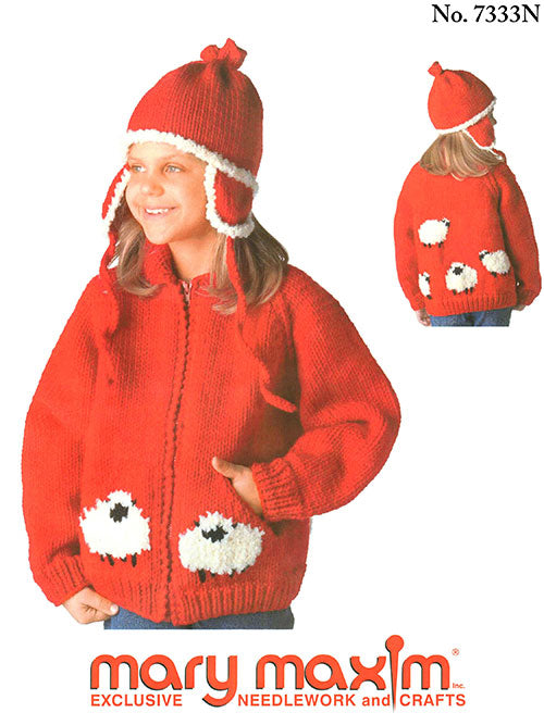 Sheep Jacket Pattern – Mary Maxim Ltd