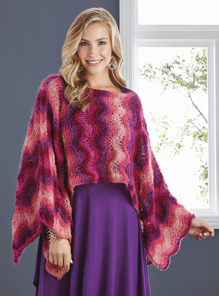 Side to Side Poncho Pattern – Mary Maxim Ltd